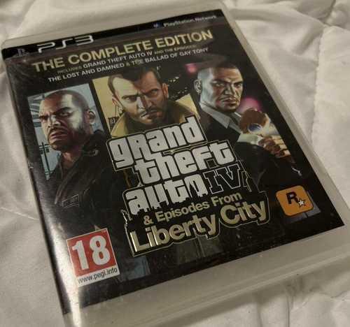 Диски на ps3 GTA 4 Episodes from Liberty City