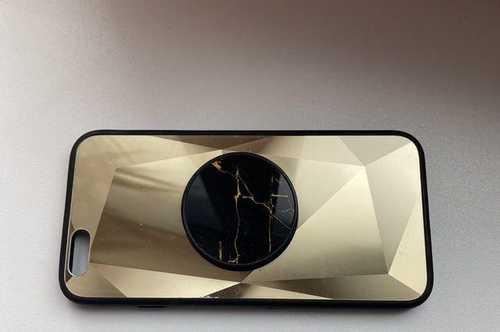 Чехол на iPhone 6s золотой «бриллиант»