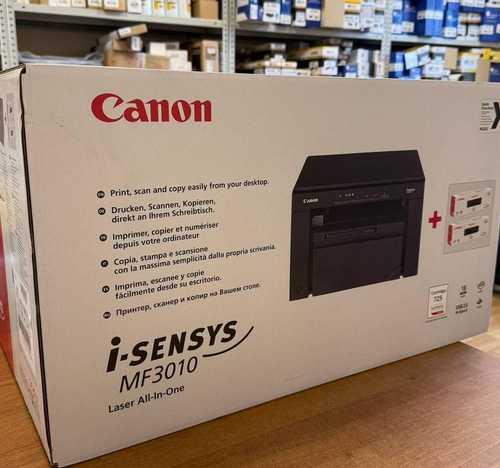 Мфу лазерное Canon i-sensys MF3010, bundle, ч/б, A