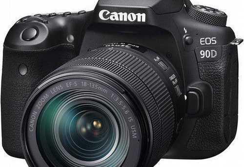 Фотоаппарат Canon EOS 90D Kit 18-135mm Новый