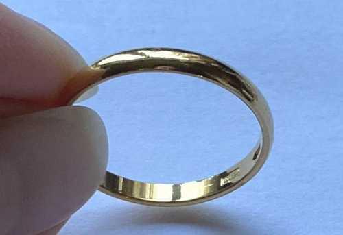 Золотое советское обручальное кольцо 958 р 19,25