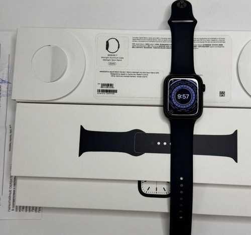 Часы apple watch 7 45 mm(идеал,92%)