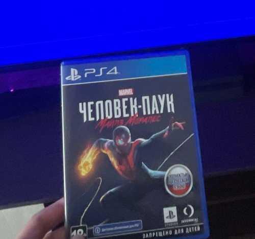 Диск PS4 Человек паук Майлз Моралес