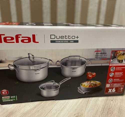 Набор посуды из 6 предметов Tefal Duetto 