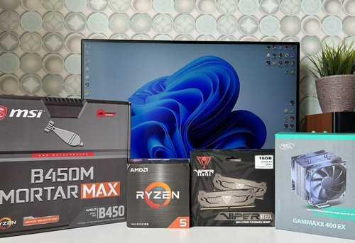 Игровой пк ryzen 5 5600x комплект