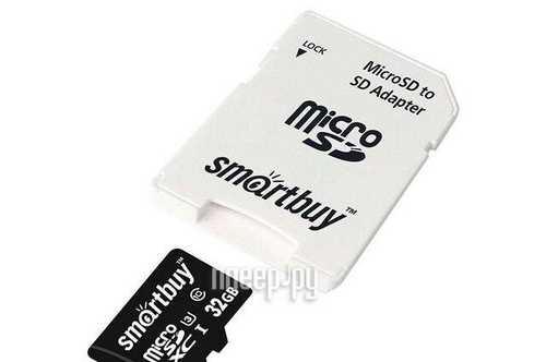 32Gb - SmartBuy MicroSD Class 10 Pro UHS-I U3