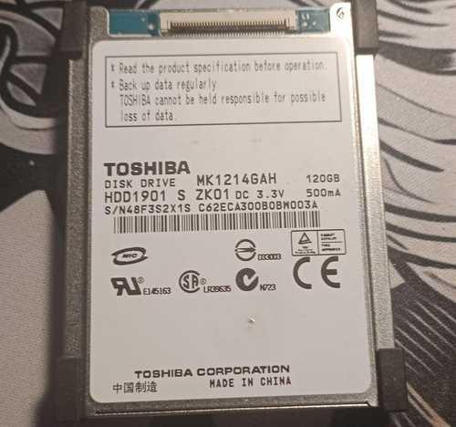 Toshiba MK1214GAH (120 GB ) жёсткий диск