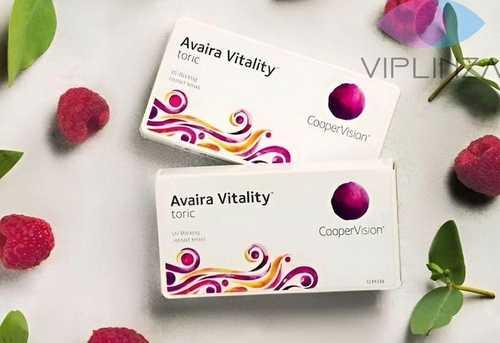 Линзы Avaira Vitality toric новые