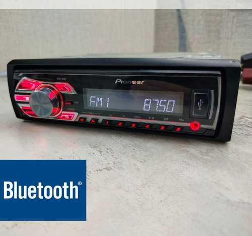 Магнитола Pioneer с Bluetooth, 2 пары RCA