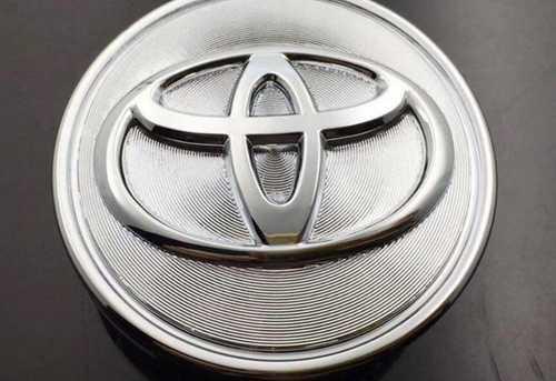 Колпачки заглушки на литой диск Toyota хром