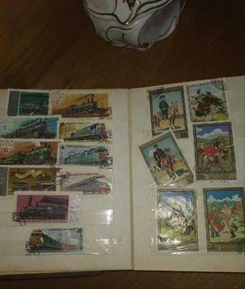 Альбом с марками почтовыми периода СССР