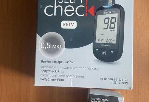 Глюкометр Selfy chec prim и тест полоски