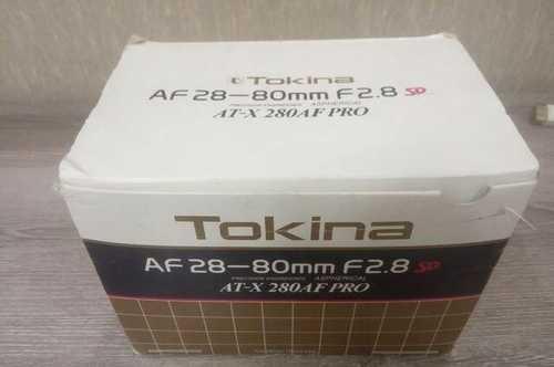 Объектив Canon светосильный Tokina 28-80 mm f/2.8