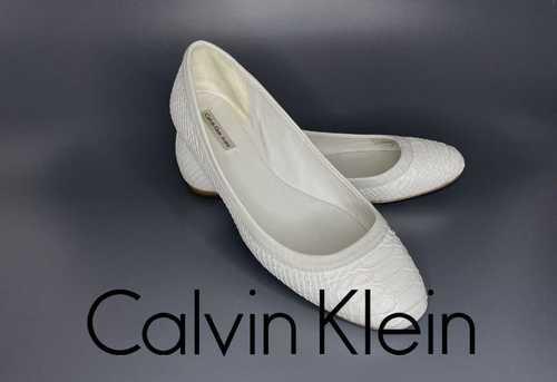 Белые балетки Calvin Klein marianne