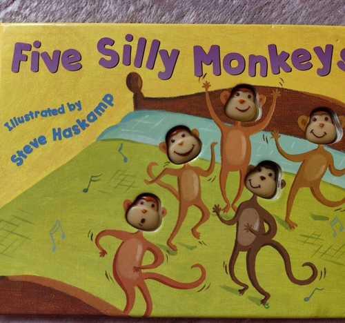 Five silly monkeys детская книжка