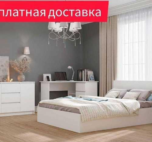 Спальня Мори, комплектация 1, белый