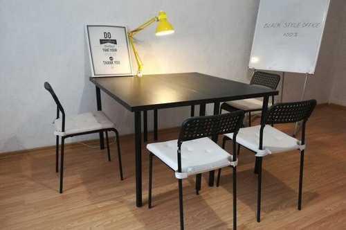 Столы и стулья IKEA black style