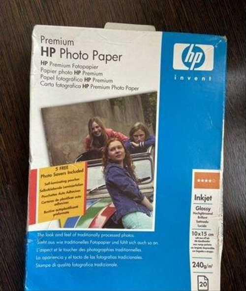 Фотобумага HP photo paper premium 10x15 20 листов