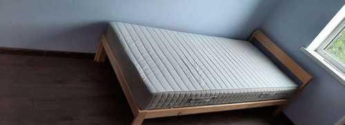Кровать IKEA нейден с матрасом