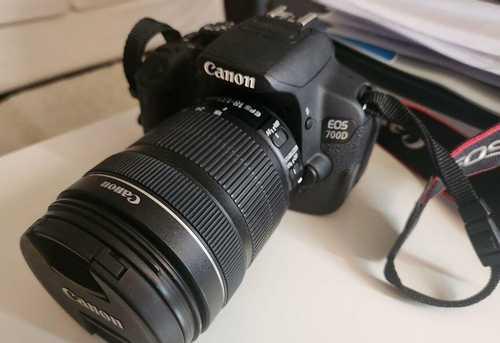 Зеркальный фотоаппарат canon 700d+EFS 18-135mm