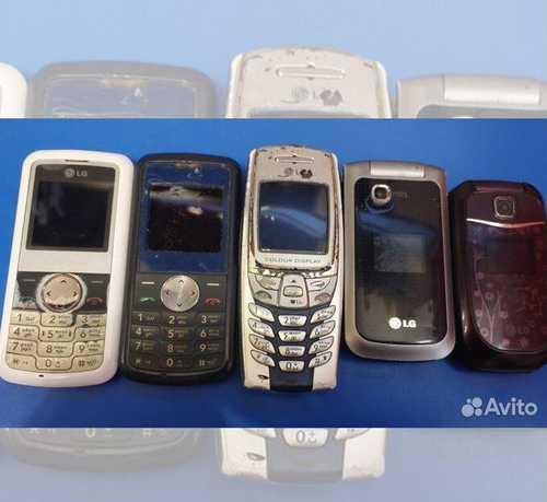 Лот кнопочных телефонов LG в коллекцию