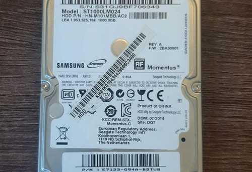 Жёсткий диск Samsung 1000 Gb. Для ноутбука
