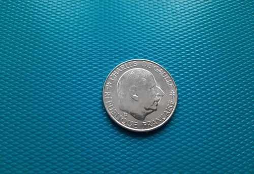 Монета Франция 1 франк 1988 г.в., юбилейная, новая