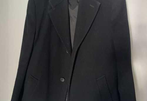 Пальто мужское черное шерсть