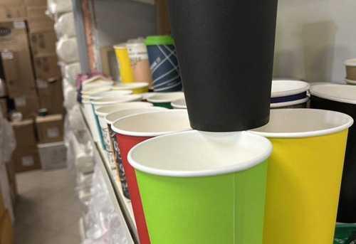 Бумажные стаканы для кофе 400мл,90 mm