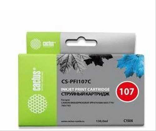 Cactus PFI-107C Картридж струйный для Canon IP iPF