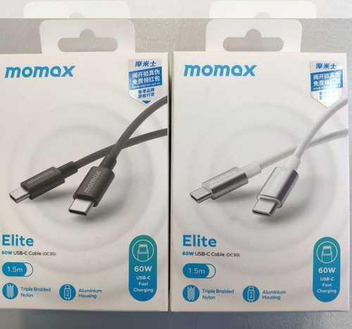 Кабель Momax Elite Type-C to Type-C Cable PD 60W