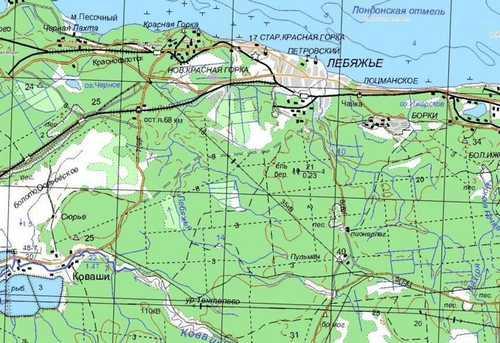 Карта Ленинградской обл., телефон как навигатор