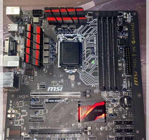 Материнская плата msi b150m night elf