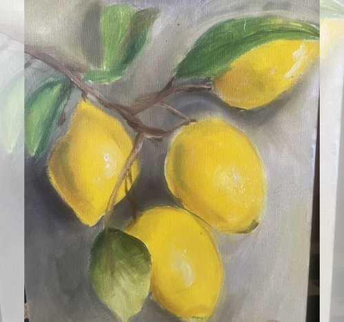 Лимоны картина маслом