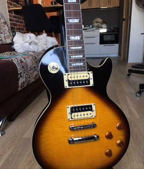 Gibson (типа) Les Paul Standard tobbaco burst