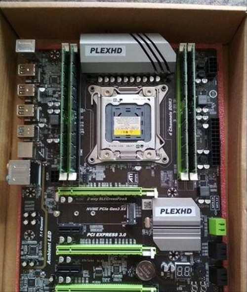 Материнская плата Plexhd X79 Turbo + Xeon 2689 3.6