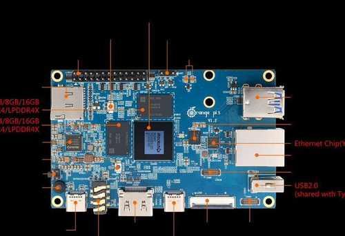 Orange pi5 8Гб памяти