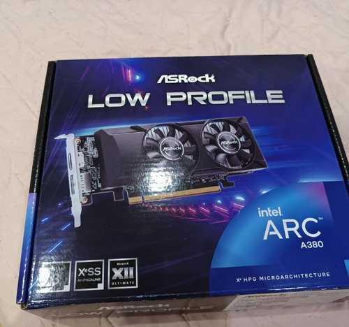 Intel Arc a380 asrock 6gb (низкопрофильная)