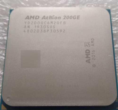 Процессор AMD Athlon 200GE