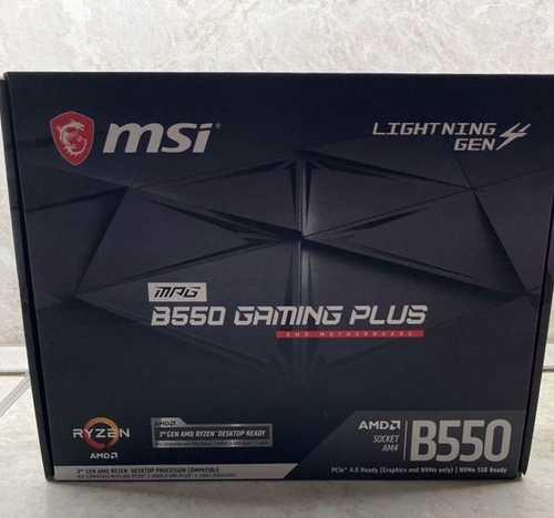 Msi b550 gaming plus + ryzen 5 5500