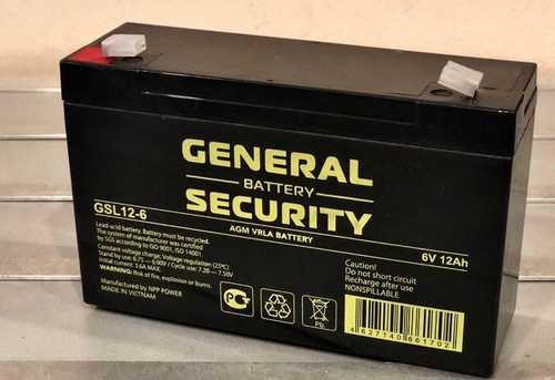 Аккумулятор General Security GSL 6 V 12 ah