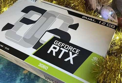 Видеокарта Palit GeForce RTX 3060 dual OC (LHR)