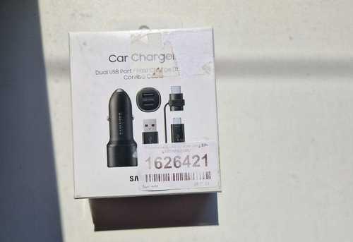 Автомобильное зу Samsung dual USB port type-A,15w