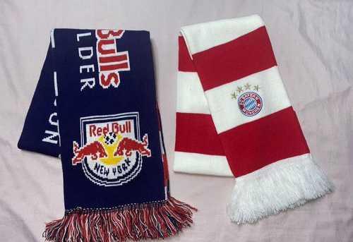 Футбольные шарфы FC Bayern, New York Red Bulls