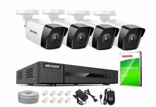 Комплект Hikvision-ipcam-B4-HWN KIT