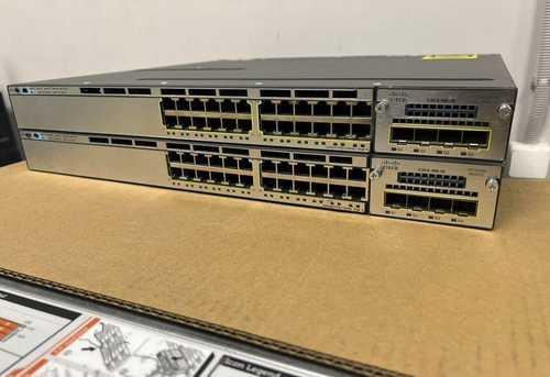 Cisco 3750x-24p-s 2бп