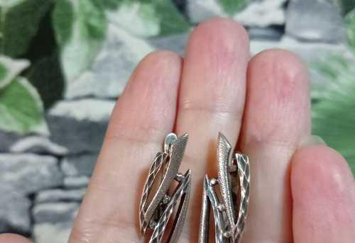 Серебряные серьги 925 п