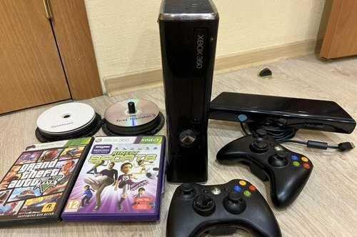 Xbox 360 slim 250gb прошитая + kinect