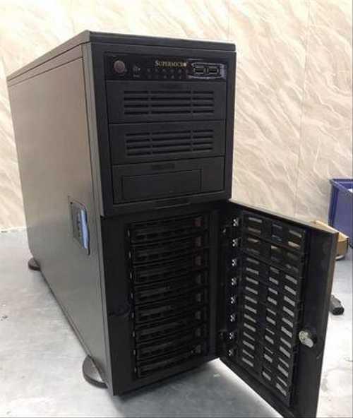 Сервер supermicro x9scl e3-1230 8Гб Raid 9240-8i