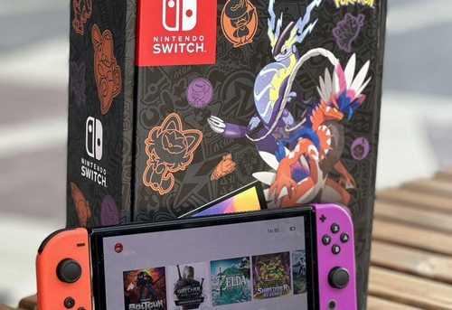 Новая Nintendo Switch Oled Limited Edition+Чип+256